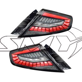 24SB-WRTL-V1-B2 EvoGlow Series DynamicLume LED Tail Lights Clear Lens w ...