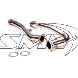 HS15SWMDOC INVIDIA Catted Downpipe J-Pipe w/ 2 O2 Bungs 6-Speed Subaru ...